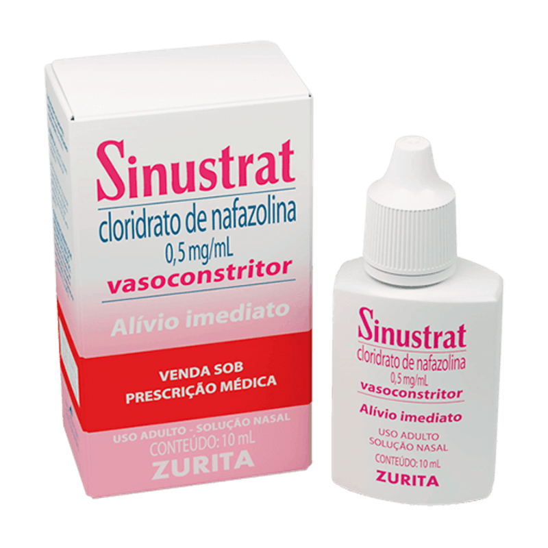 Sinustrat Vasoconstrictor 0.5MG/ML Solução nasal - Frasco com 10 mL - D ...