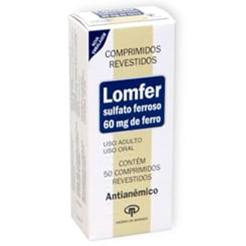Lomfer 60MG Comprimido revestido - Caixa com 50 Comprimidos - D'Or Mais ...