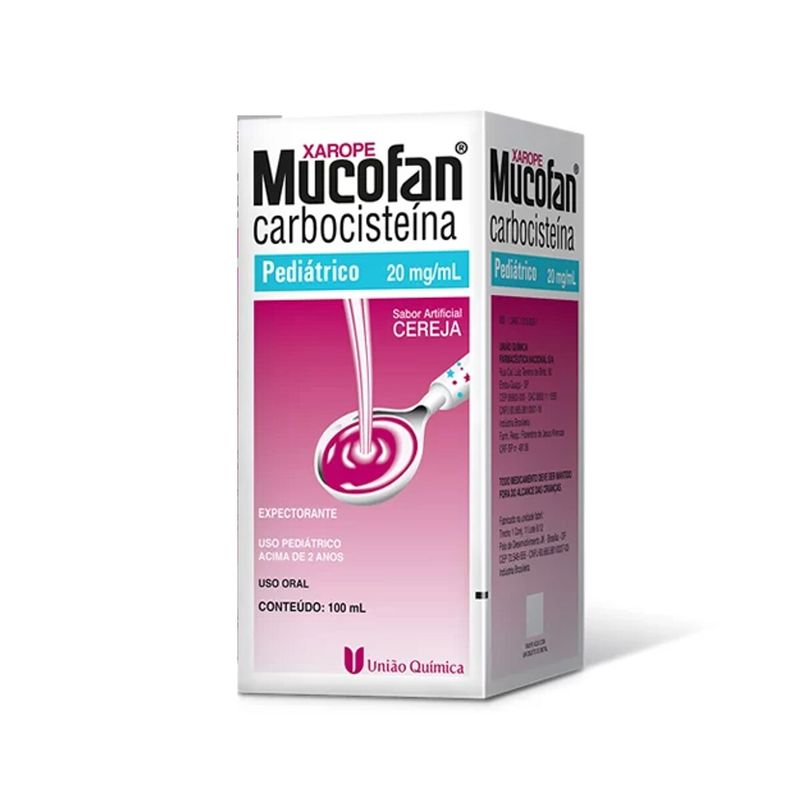 Mucofan Xarope Pediatrico 20mg Sabor Cereja 100ml - D'Or Mais Saúde