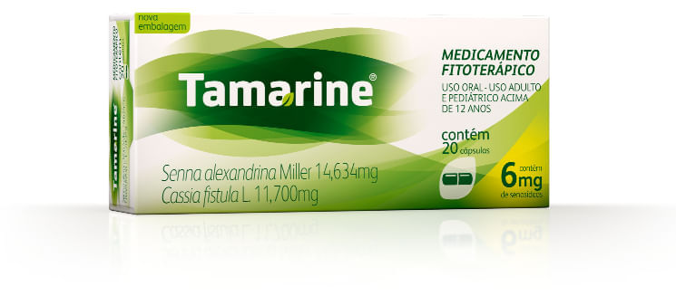 Tamarine 6 MG- Caixa com 20 Cápsulas - D'Or Mais Saúde