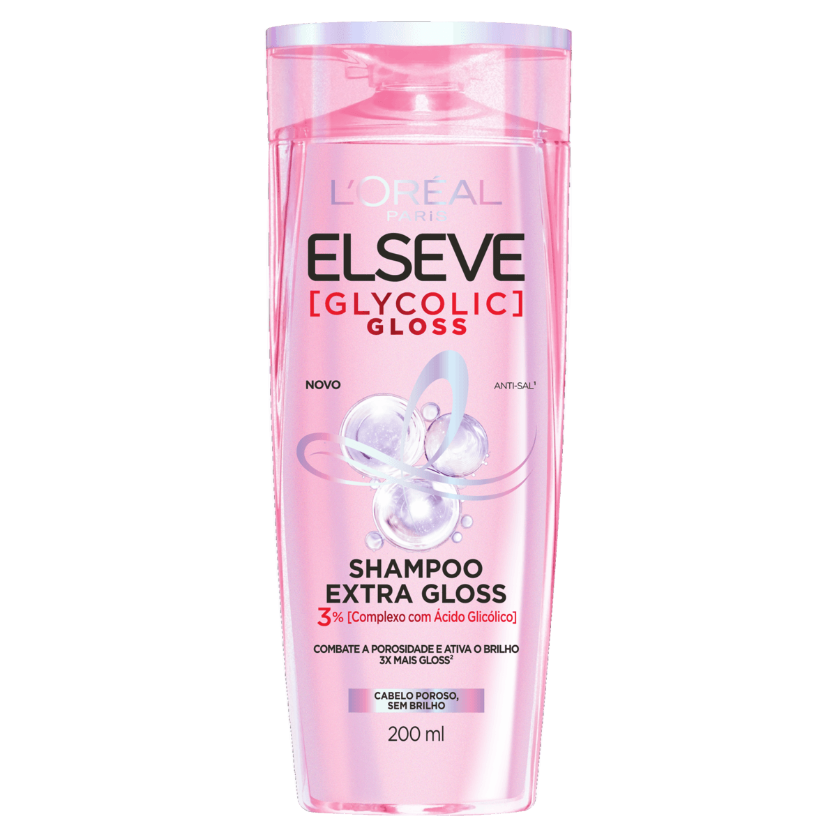Shampoo Elseve Glycolic Gloss - Frasco com 200mL - D'Or Mais Saúde