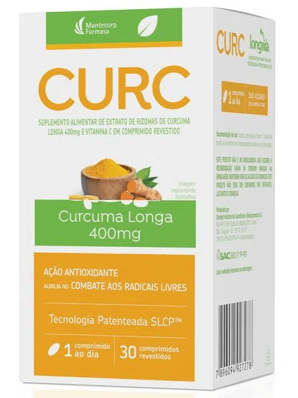 Curc 400mg - Frasco com 30 Comprimidos - D'Or Mais Saúde
