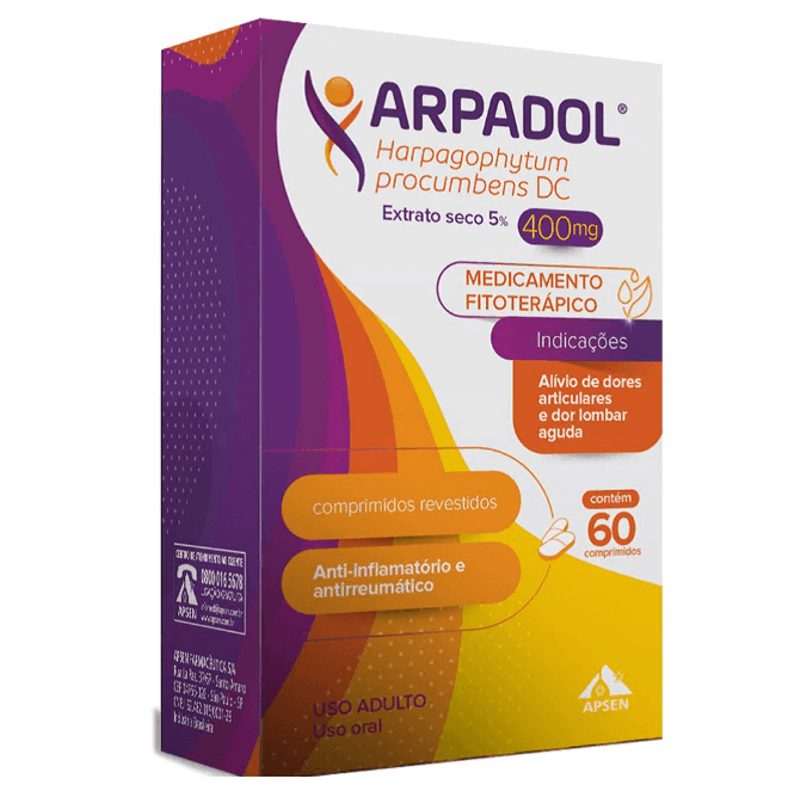 Arpadol 400MG Comprimido revestido - Caixa com 60 Comprimidos - D'Or ...