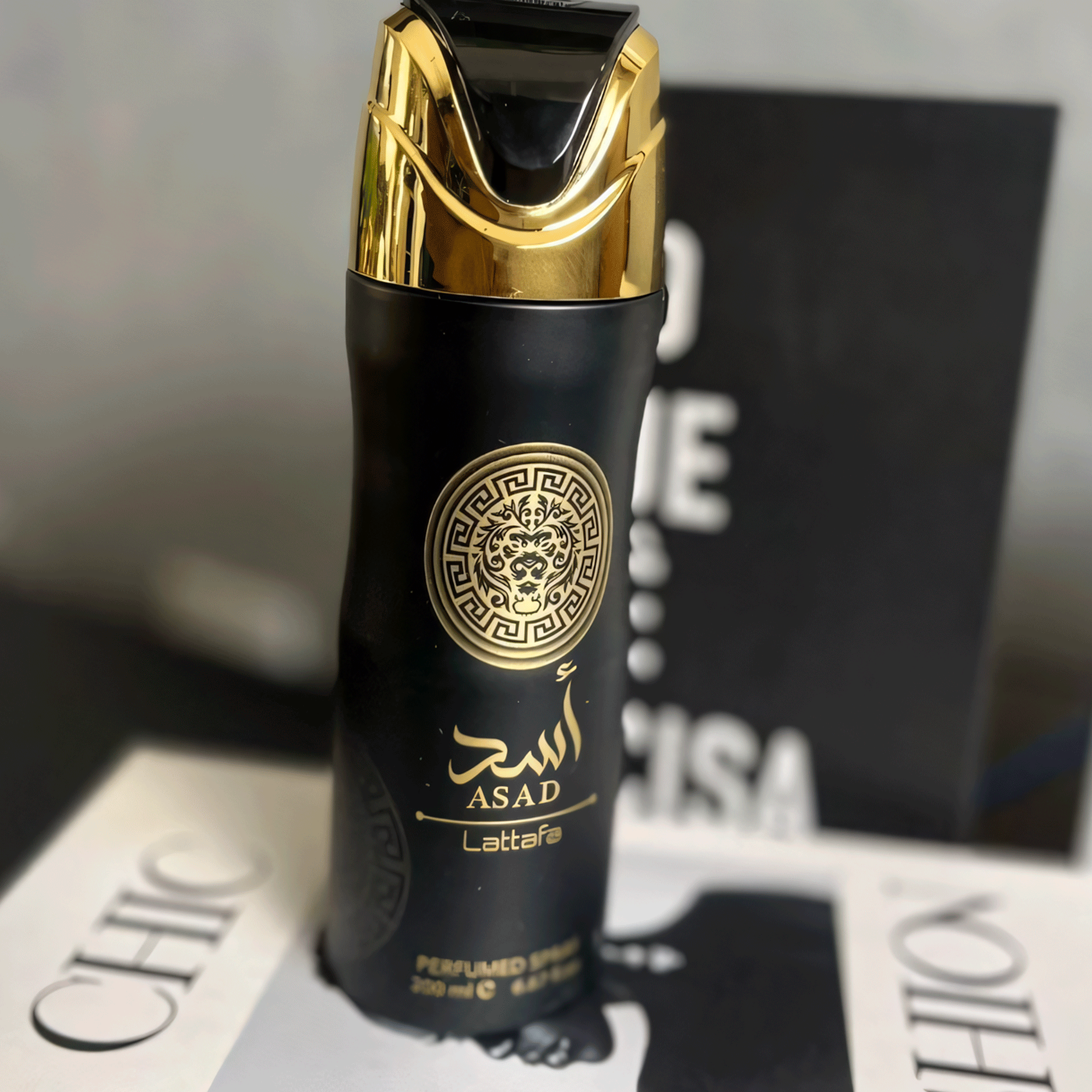 Lattafa Asad - Desodorante Spray Corporal 200ml - D'Or Mais Saúde