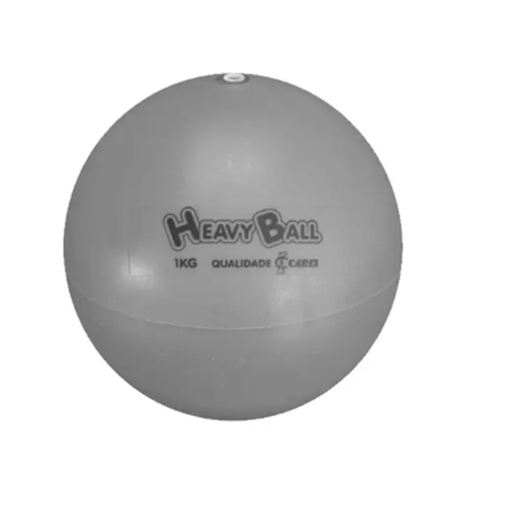 Bola Heavy Ball Carci 1Kg Prata - D'Or Mais Saúde