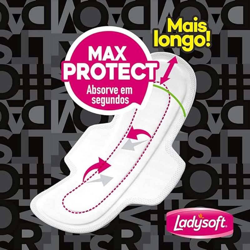 Absorvente Lady Soft Noturno Suave com Abas com 8 Unidades - D'Or Mais ...