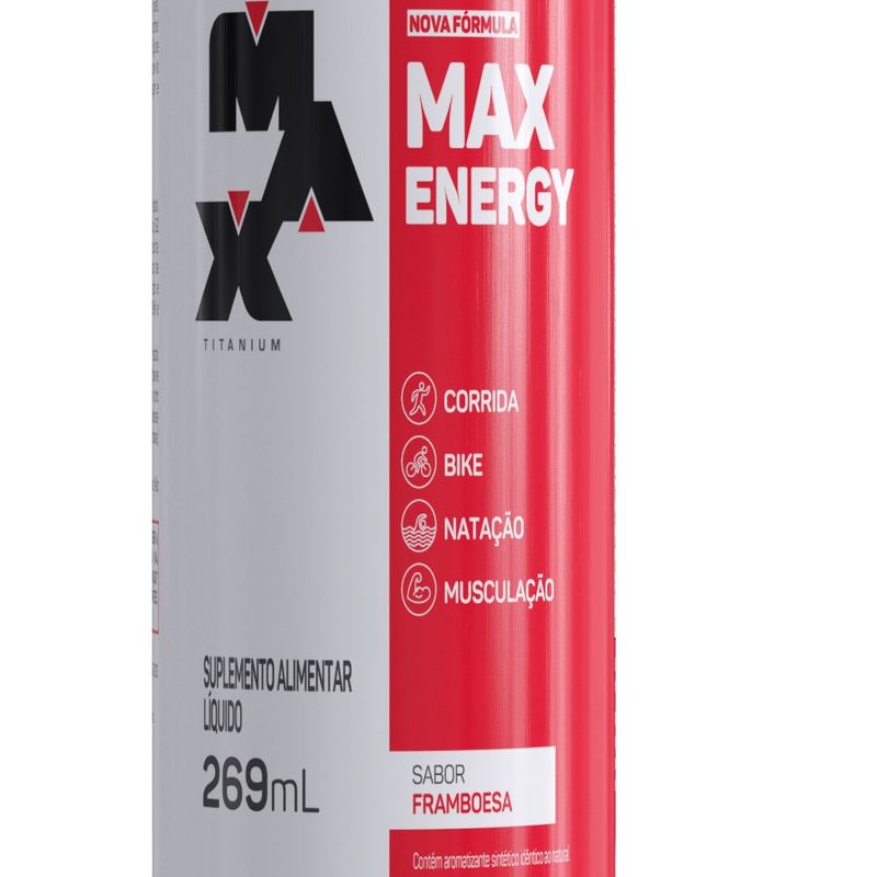 Max Energy Framboesa 269ML - Fardo 6 Latas - D'Or Mais Saúde