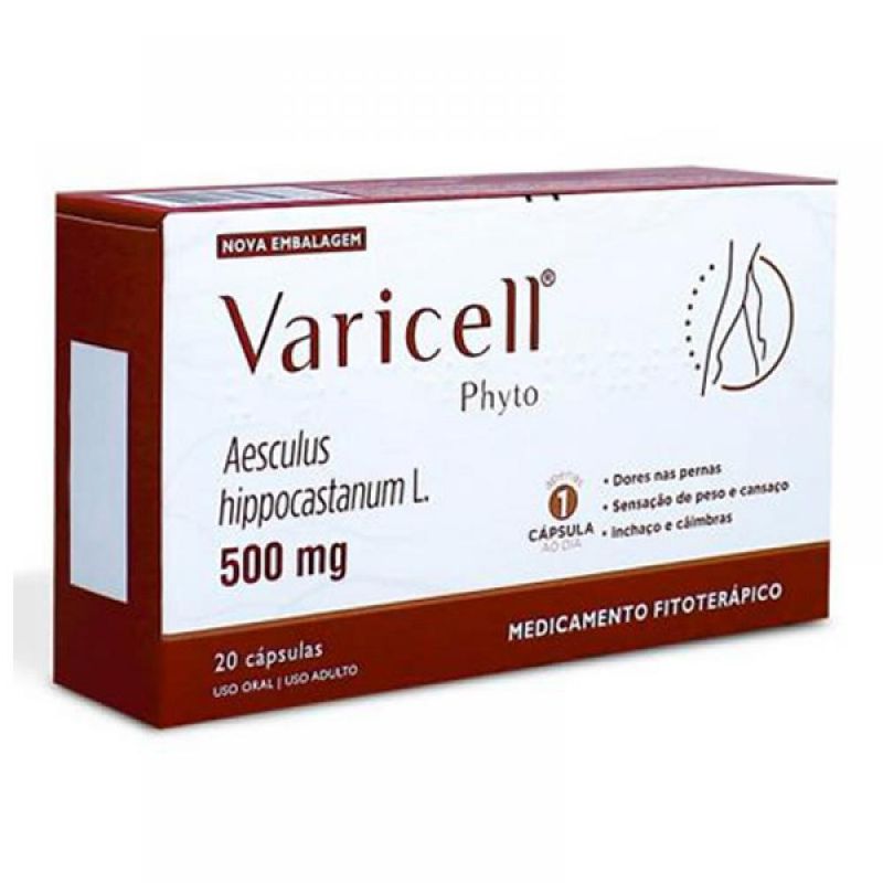 VARICELL PHYTO 500MG 30 CAPSULAS - D'Or Mais Saúde