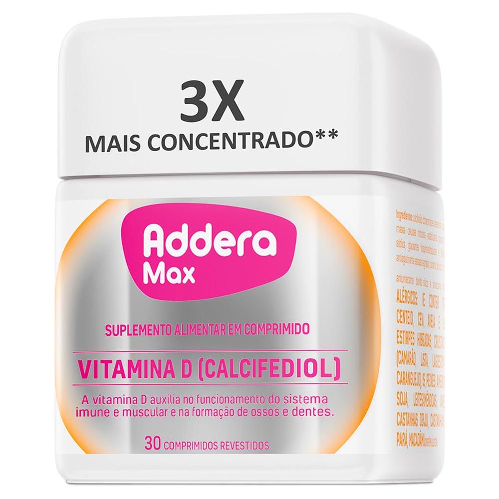 Addera Max Frasco 30 Comprimidos - D'Or Mais Saúde