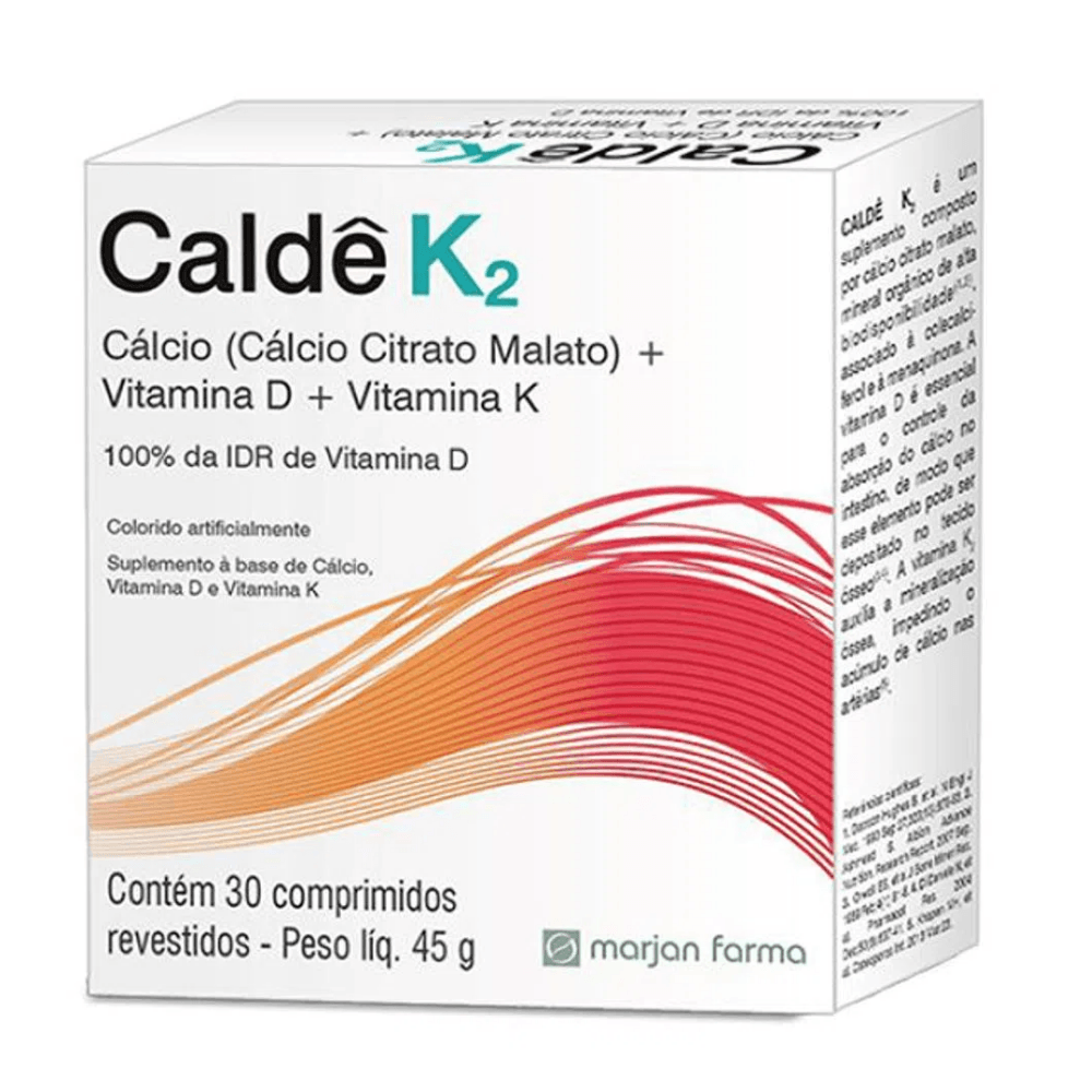 Suplemento Vitamínico Caldê K2 30 comprimidos - D'Or Mais Saúde