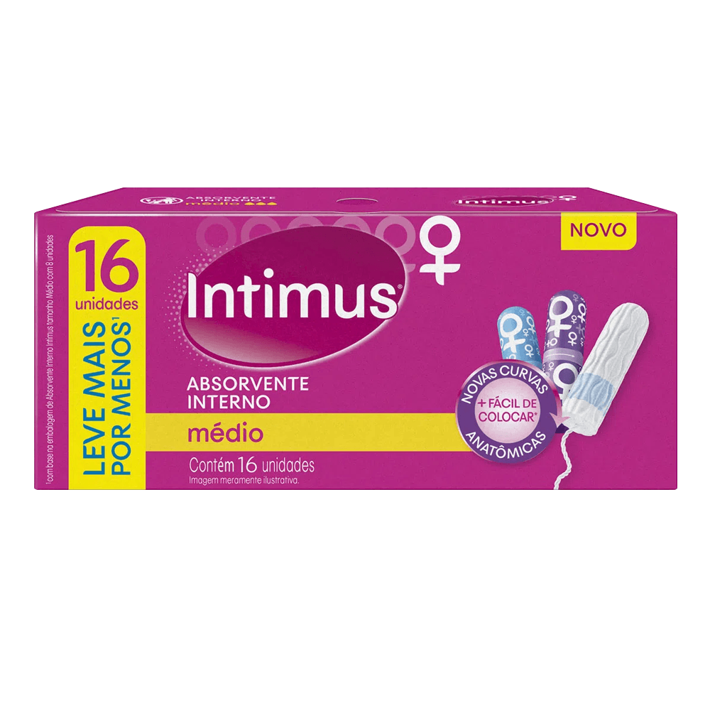 Absorvente Interno Intimus Médio 16un - D'Or Mais Saúde
