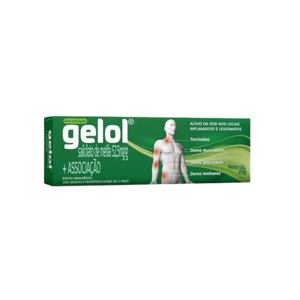 Analgésico Pomada Gelol 20g - D'Or Mais Saúde