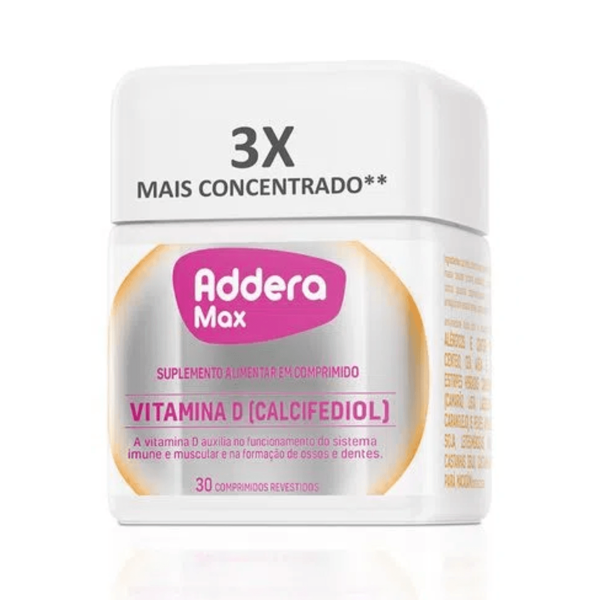 Addera Max Vitamina D 30 Comprimidos - D'Or Mais Saúde