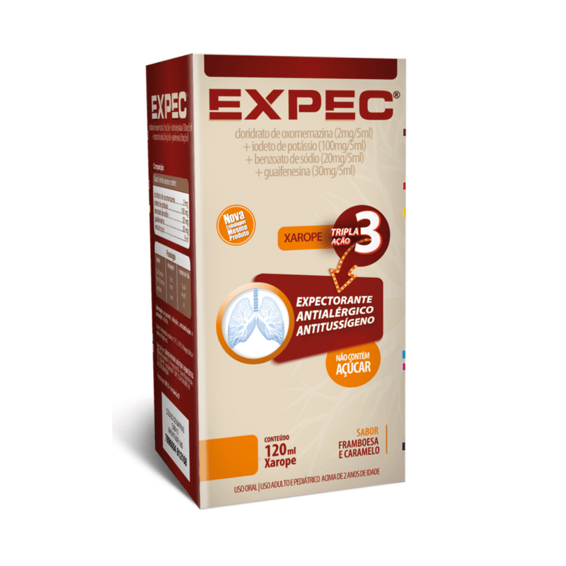 Expec Xarope 120ml sem açucar - expectorante, antialergico e ...