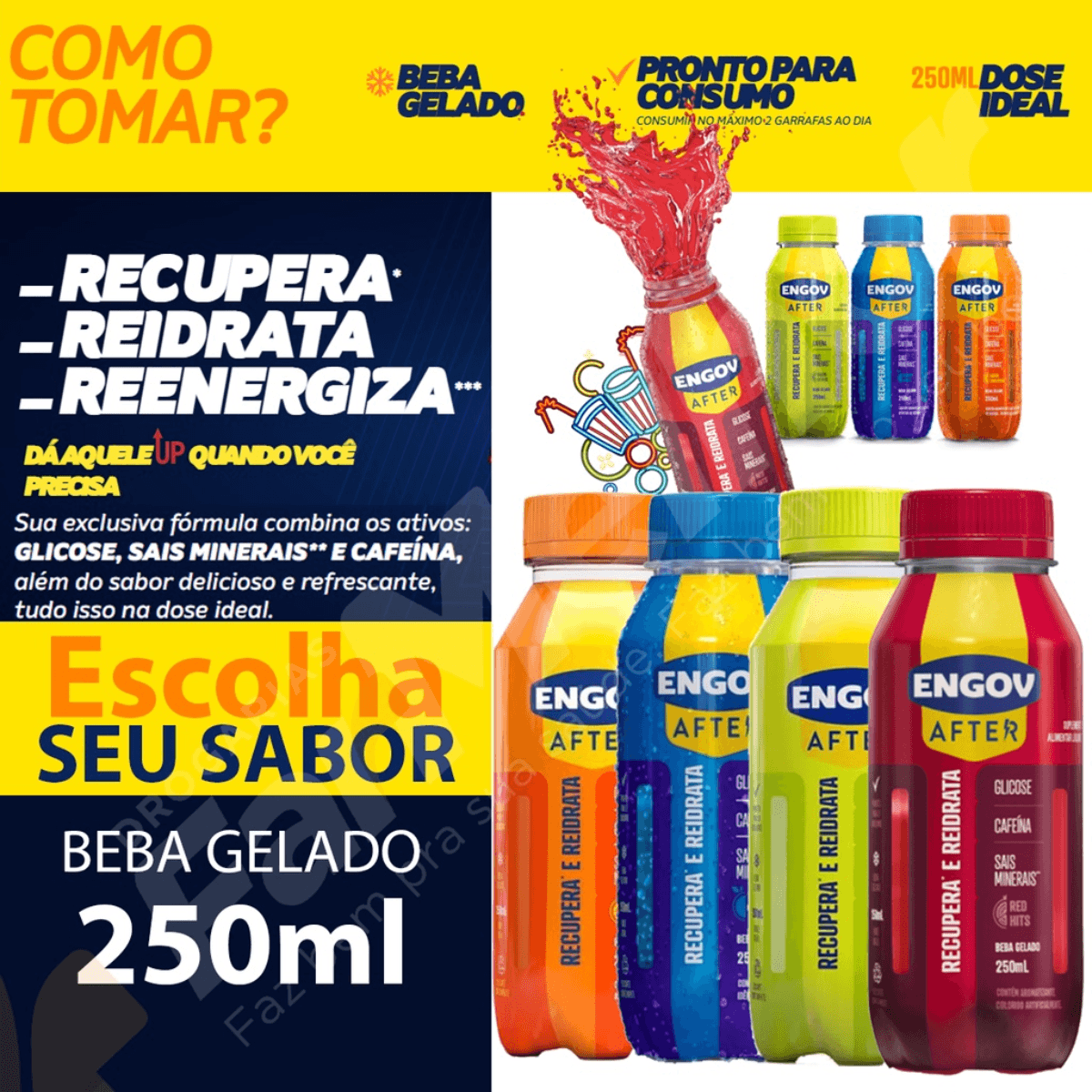 Engov After 250ml Sabor Berry Vibes Para Ressaca - D'Or Mais Saúde