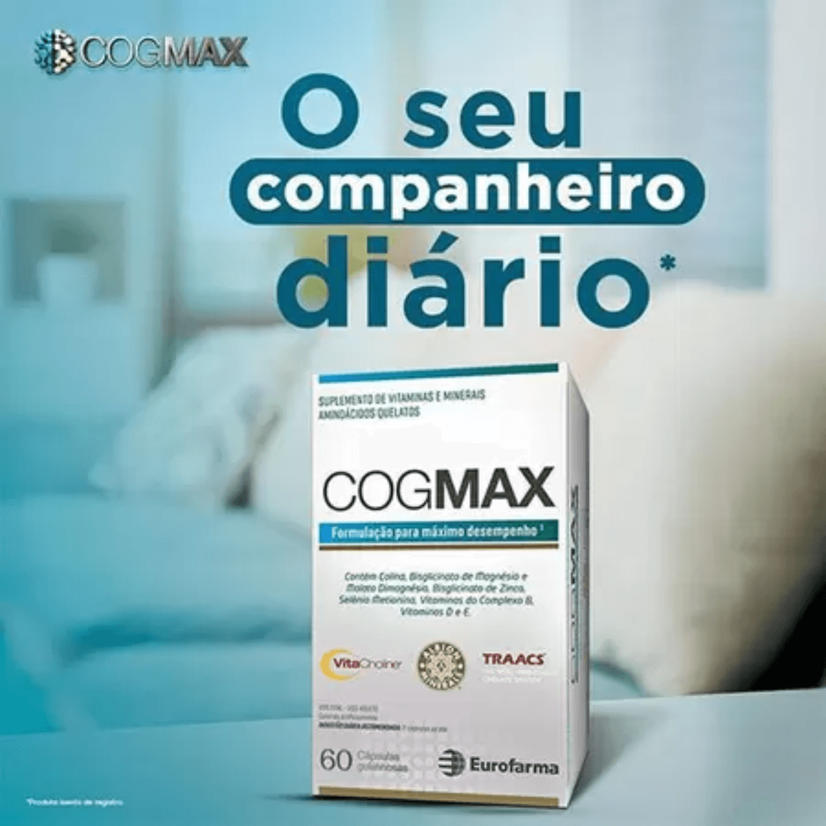 Suplemento Vitamínico Cogmax 60 Cáp Mente Saudável - D'Or Mais Saúde
