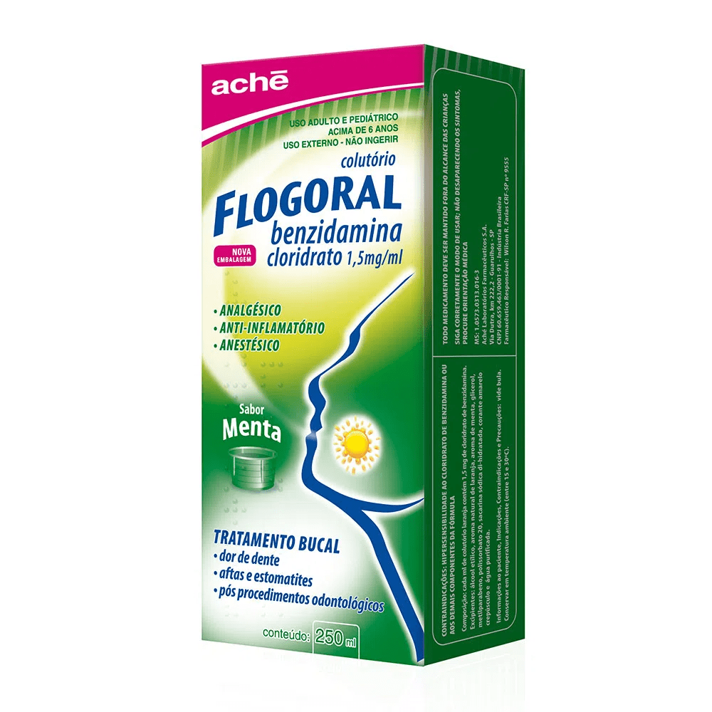 Flogoral 1,5mg/ml Sabor Menta 250ml - D'Or Mais Saúde