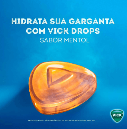 Vick Drops Mentol 20 Unidades - D'Or Mais Saúde