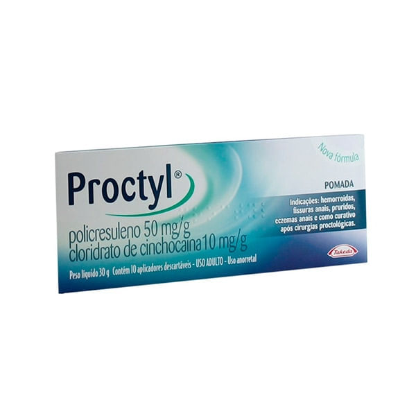 Proctyl Pomada 30g + 10 Aplicadores - D'Or Mais Saúde