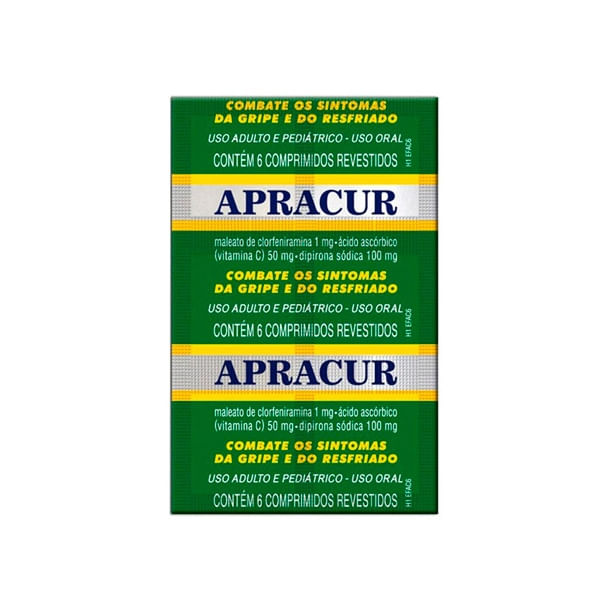 Apracur 6 Comprimidos Revestidos - D'Or Mais Saúde