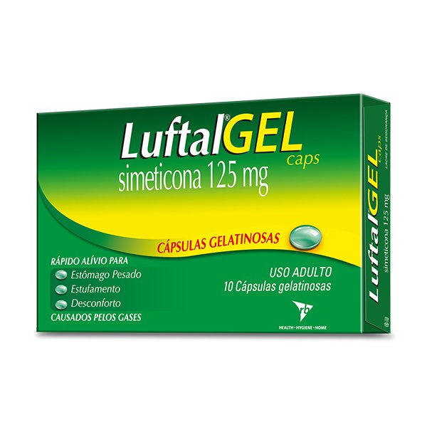 Luftal Max 125mg 10 Cápsulas - D'Or Mais Saúde