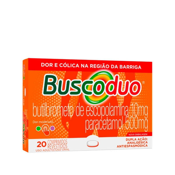 BUSCODUO 20 COMPRIMIDOS REVESTIDOS - D'Or Mais Saúde