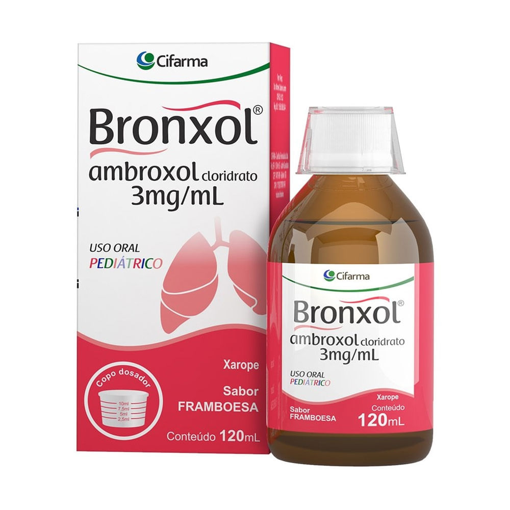 BRONXOL XAROPE PEDIATRICO FRAMBOESA 120ML - D'Or Mais Saúde