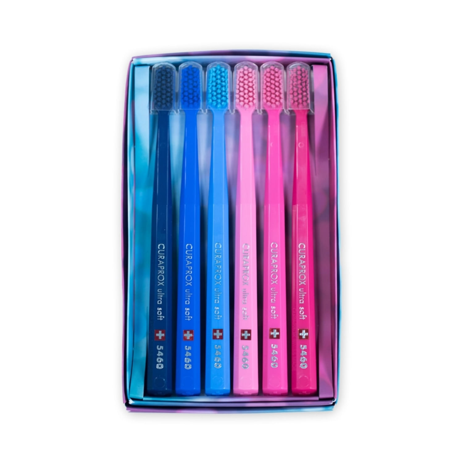 Kit Escova Dental Curaprox Pink and Blue Edition 5460 Ultrasoft 6 ...