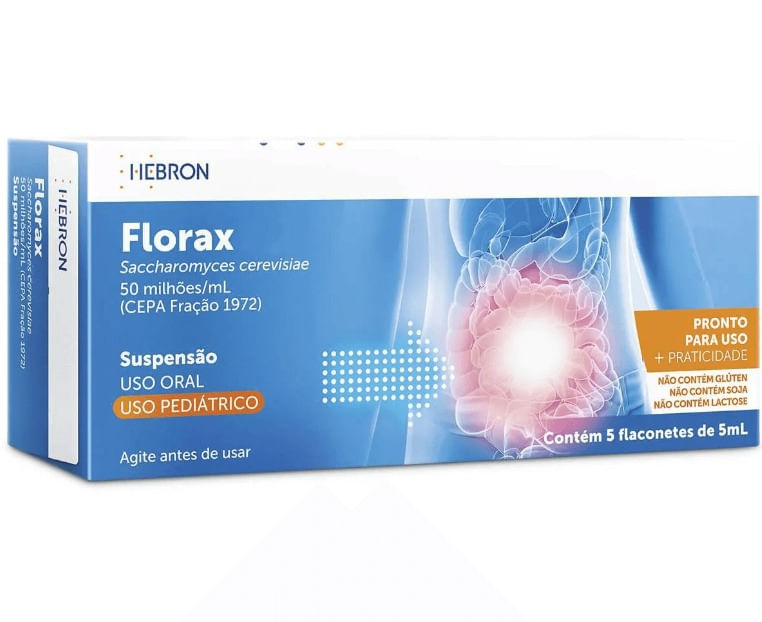 Probiótico Florax Pediátrico 5 flaconetes de 5ml - D'Or Mais Saúde