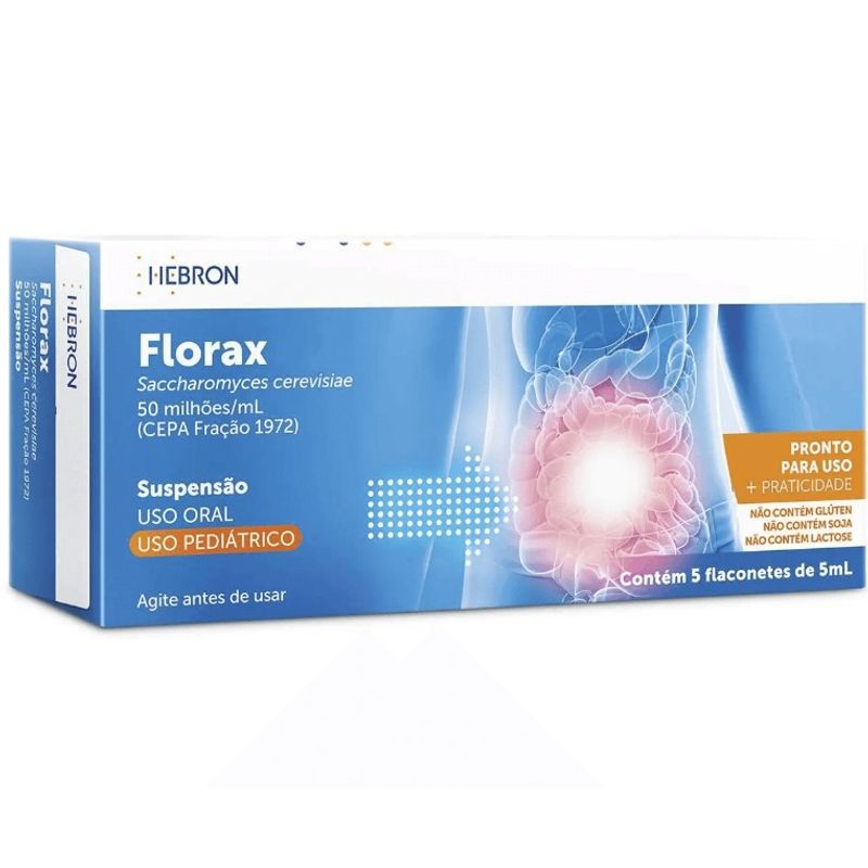 Probiótico Florax Pediátrico 5 flaconetes de 5ml - D'Or Mais Saúde