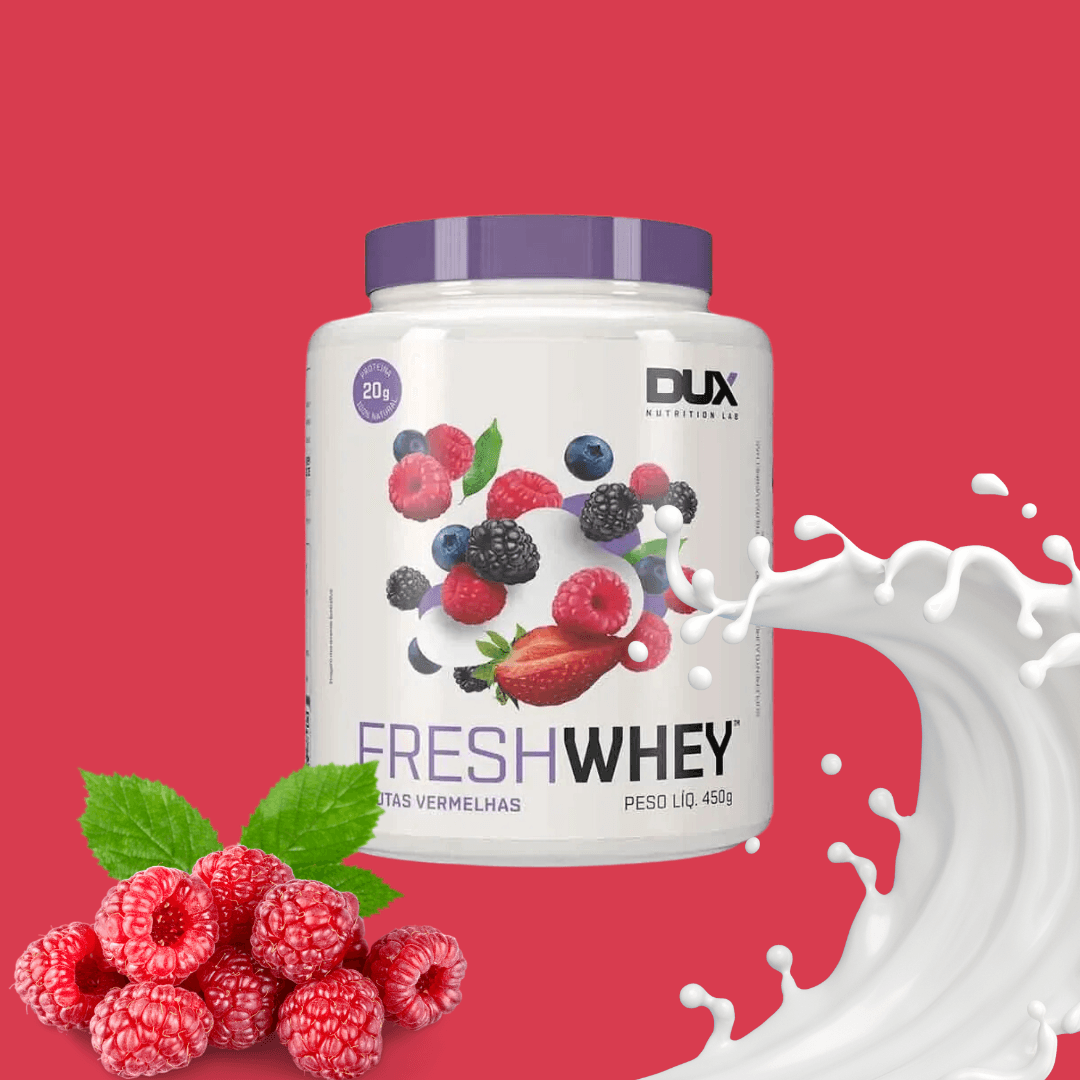 Fresh Whey Dux Nutrition Frutas Vermelhas 450g - D'Or Mais Saúde