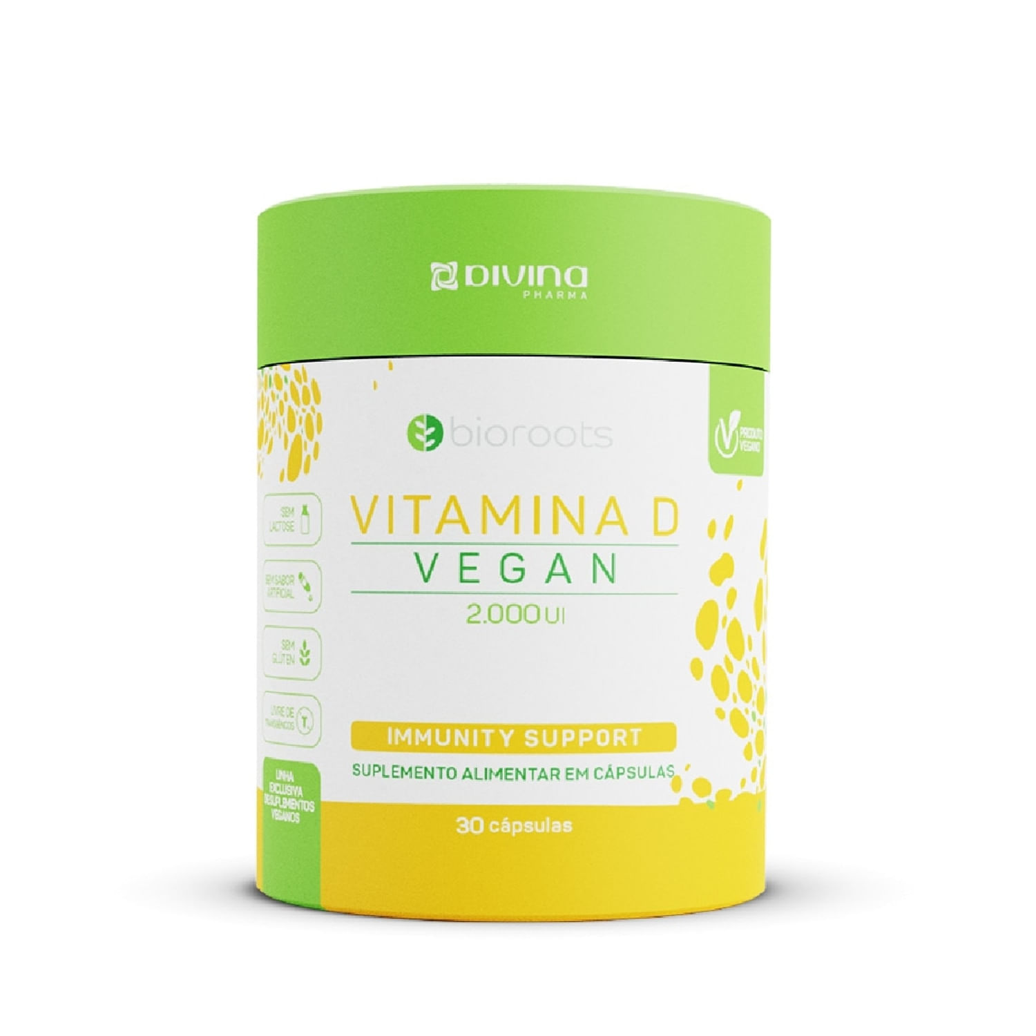 Vitamina D Bioroots 2000UI 30 Capsulas - D'Or Mais Saúde