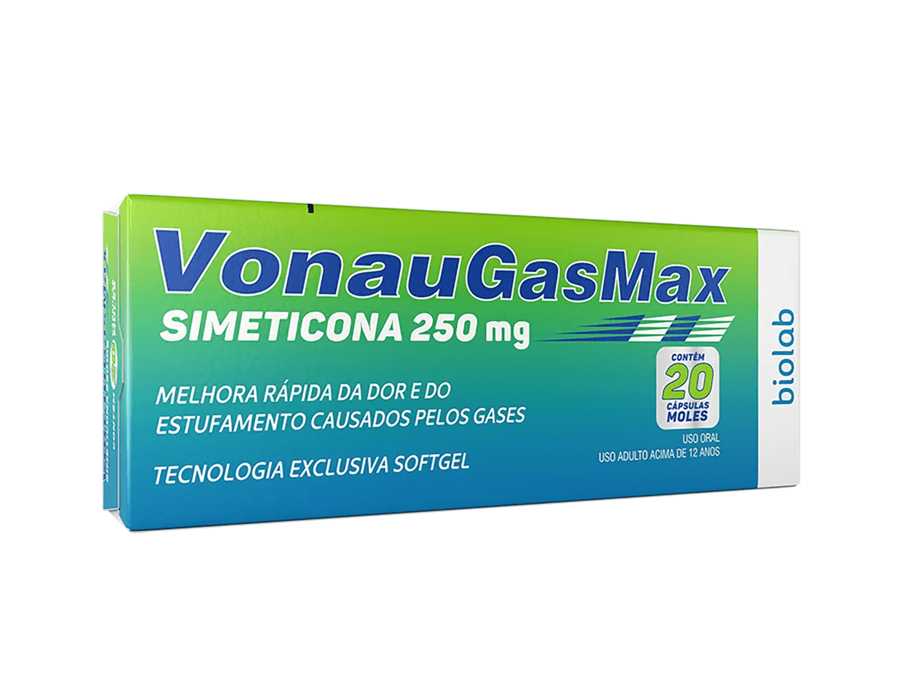Vonau Gasmax 250mg 20 Cápsulas - D'Or Mais Saúde