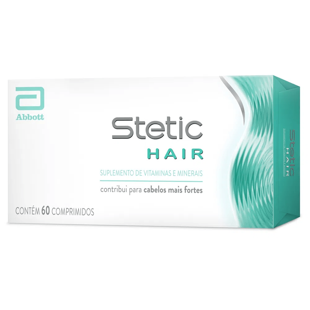 Stetic Hair Suplemento Vitamínico Abbott 60 Comprimidos - D'Or Mais Saúde