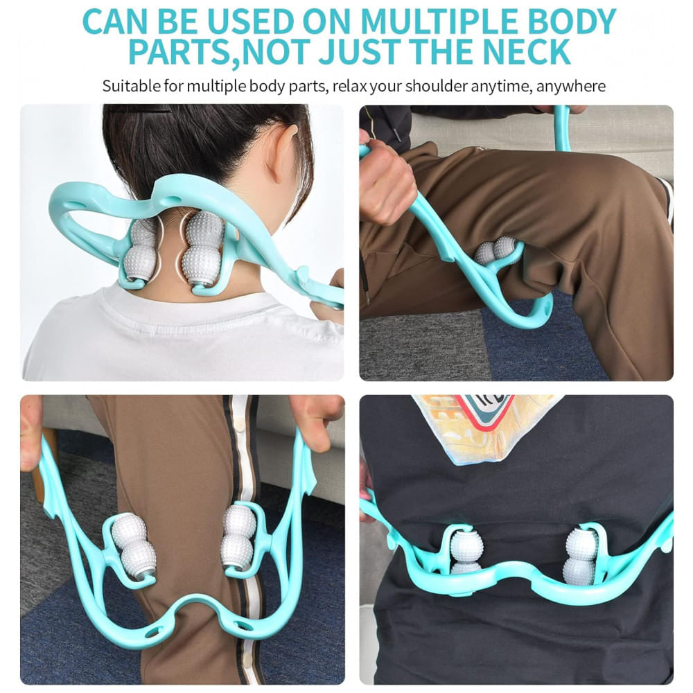 Massageador Manual de Acupressão para Pescoço com 4 Pontos de Gatilho e ...