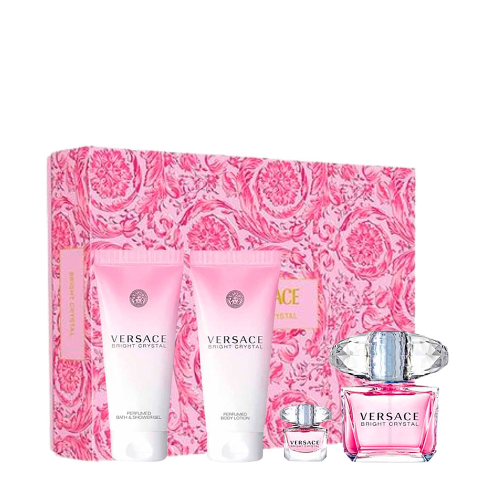 Kit Versace Bright Crystal Feminino - Eau de Toilette 90ml + Body ...